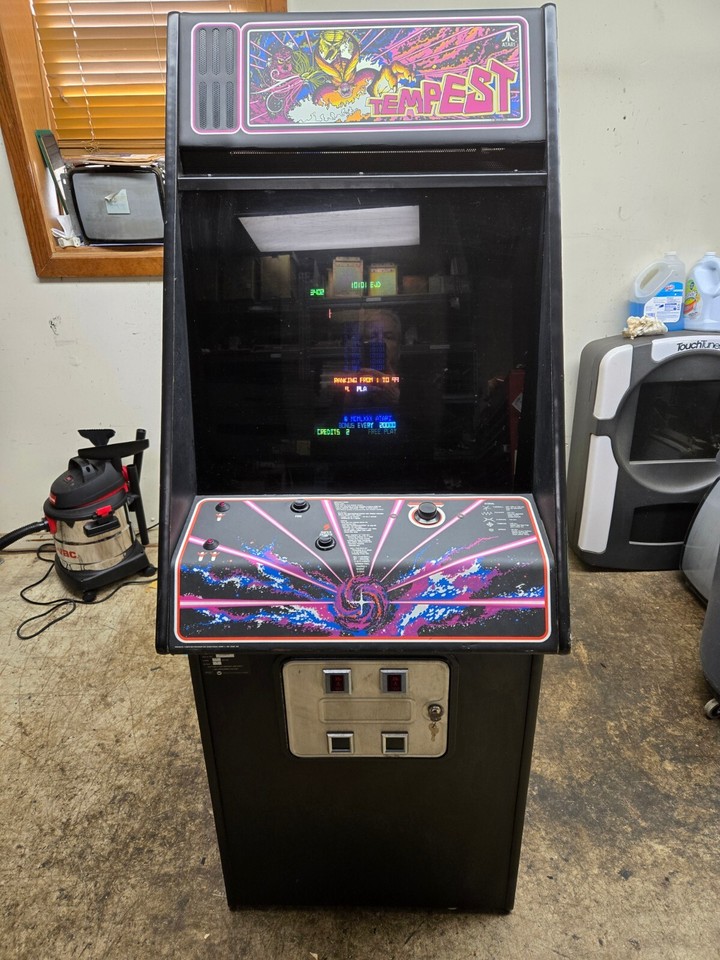 Minty RARE 1981 Atari TEMPEST from IRISH Factory Video Arcade Game-FREE ...