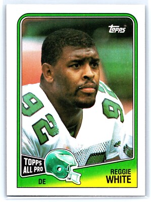 1988 Topps Football Topps All Pro 3nd Yr #241 Reggie White Philadelphia ...