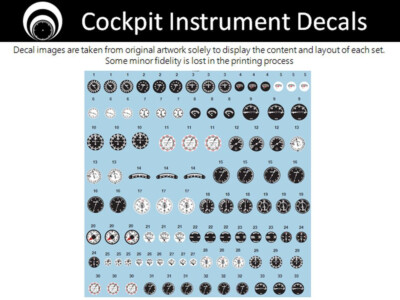 airscale Model Aircraft WW1 Cockpit Instrument Dial decals -1/32 scale ...