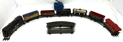 Marx O Gauge Commodore Vanderbilt Steam Locomotive Train Set 6" Cars ...