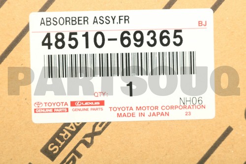 4851069365 Genuine Toyota ABSORBER ASSY, SHOCK, FRONT, RH/LH 48510 ...