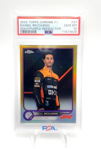2022 Topps Chrome F1 Daniel Ricciardo Gold Purple PSA 10 | eBay