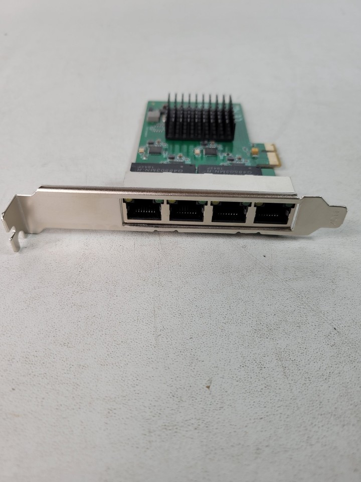 PCI-Express 2.0, x4, 4-Port Gigabit Ethernet RJ45 Card, Realtek+ASMedia ...