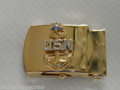USN Belt Buckle E-8 Chief Petty Officer Regulation CSPO | eBay