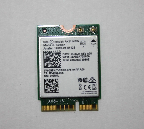 OEM Intel Wi-Fi 6E AX211NGW M.2 2230 CNVio2 Key E 802.11ax Wi-Fi Card ...