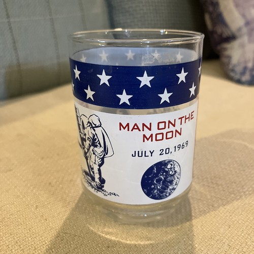 Apollo 11 Glass MAN ON THE MOON July 20, 1969 Apollo Glass | eBay