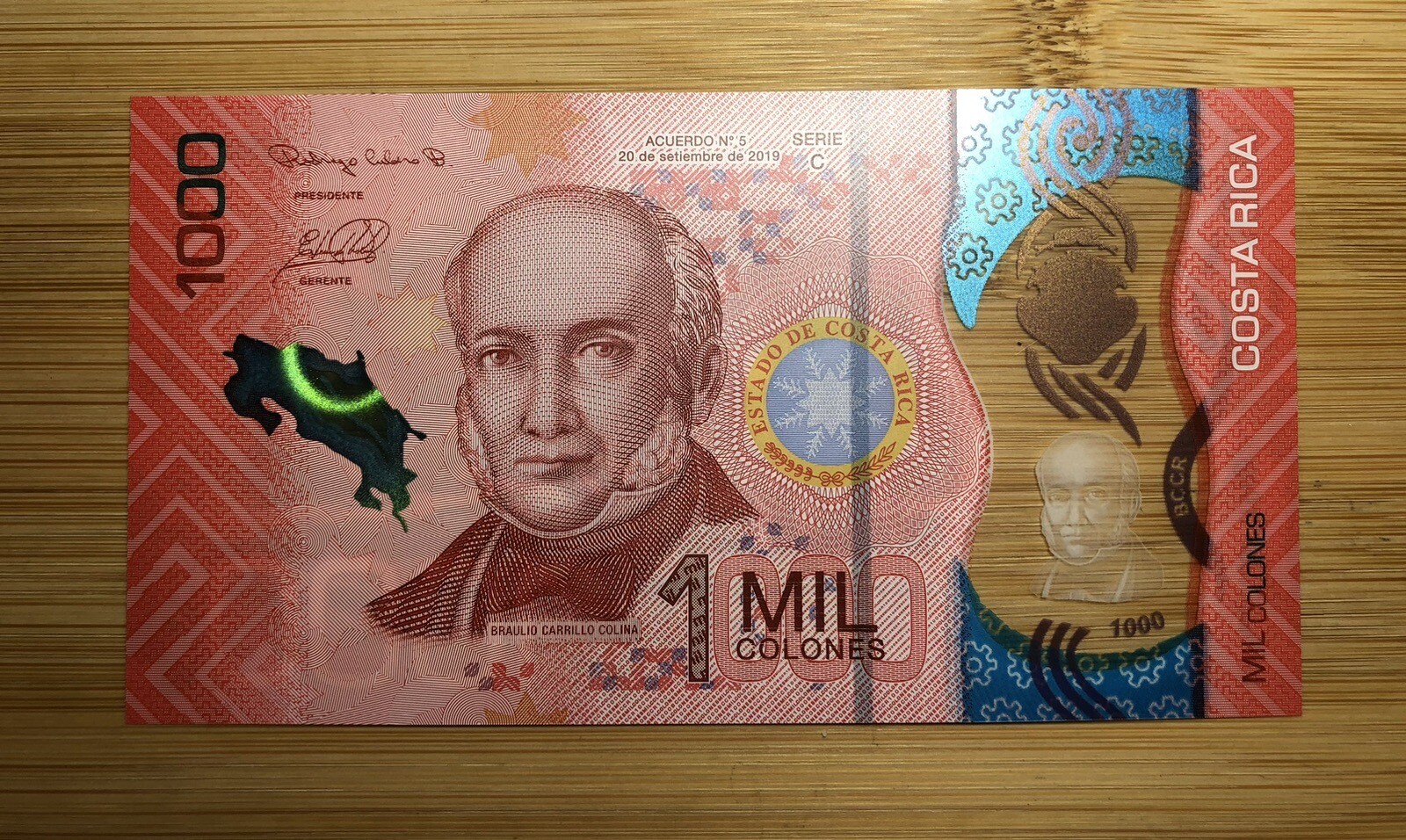 Costa Rica 1,000 Colones 2019 UNC Polymer P-280a | eBay