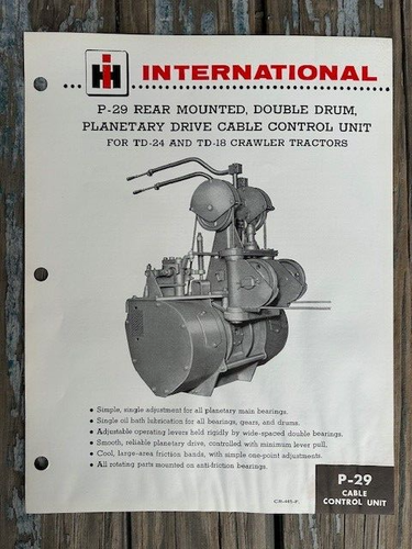 Vintage Original IH International Harvester Cable T-24 TD-18 Crawler ...