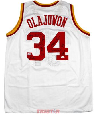 Houston Rockets 1994-95 Champions Team Signed White Jersey - 9 Sigs ...