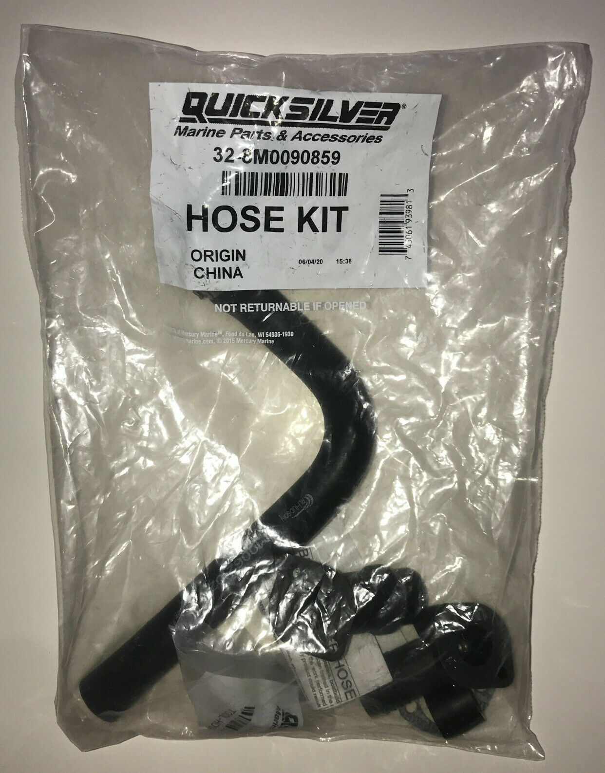 Mercury Quicksilver Bravo Transom Water Intake Hose Kit Design II 32 ...