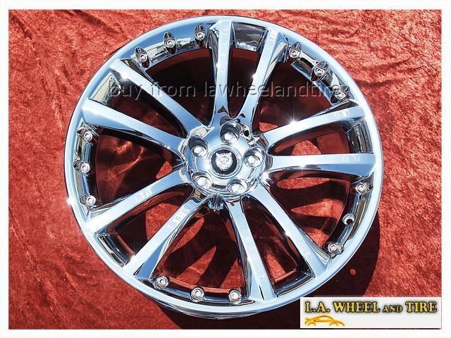 SET OF 4 CHROME 20" JAGUAR XK / XF SENTA OEM WHEELS RIMS XJ XKR XFR XKR ...