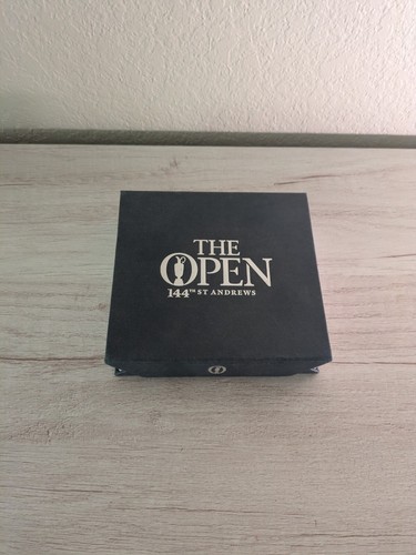 The Open 144th St Andrews BOX/Coin/ Golf Ball Marker +Black Gunmetal ...