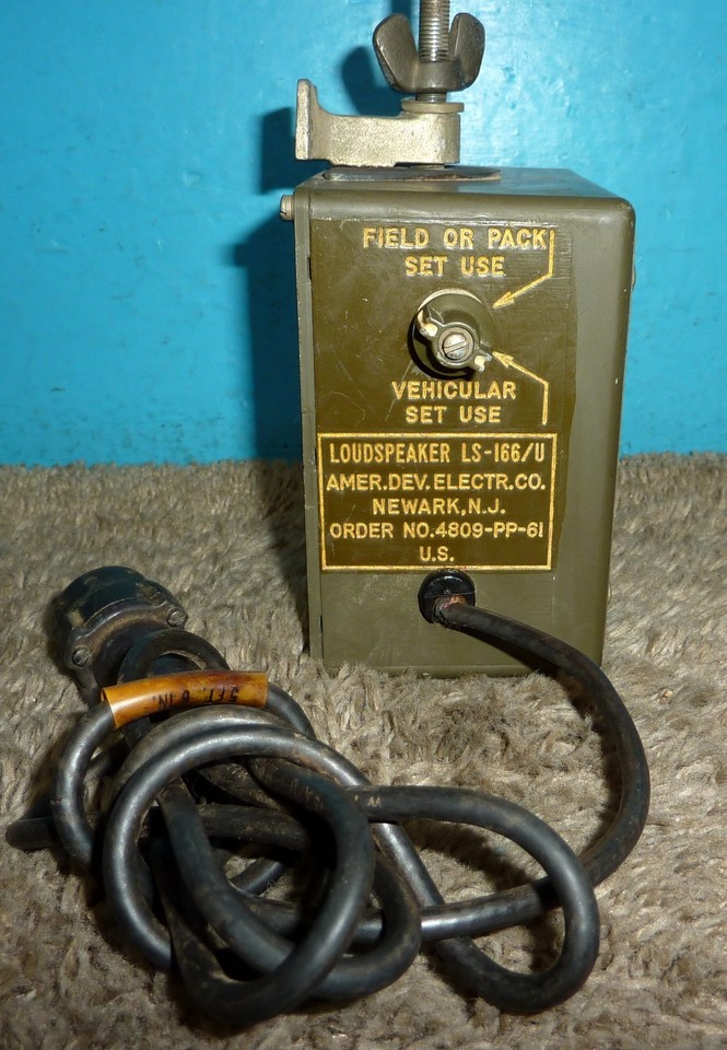 Military LS-166/U Loudspeaker American Dev. Electr. Good Condition | eBay