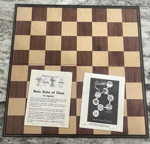 Cavalier Chess Checkers Classic Game Duo Vintage Set Pacific Game ...