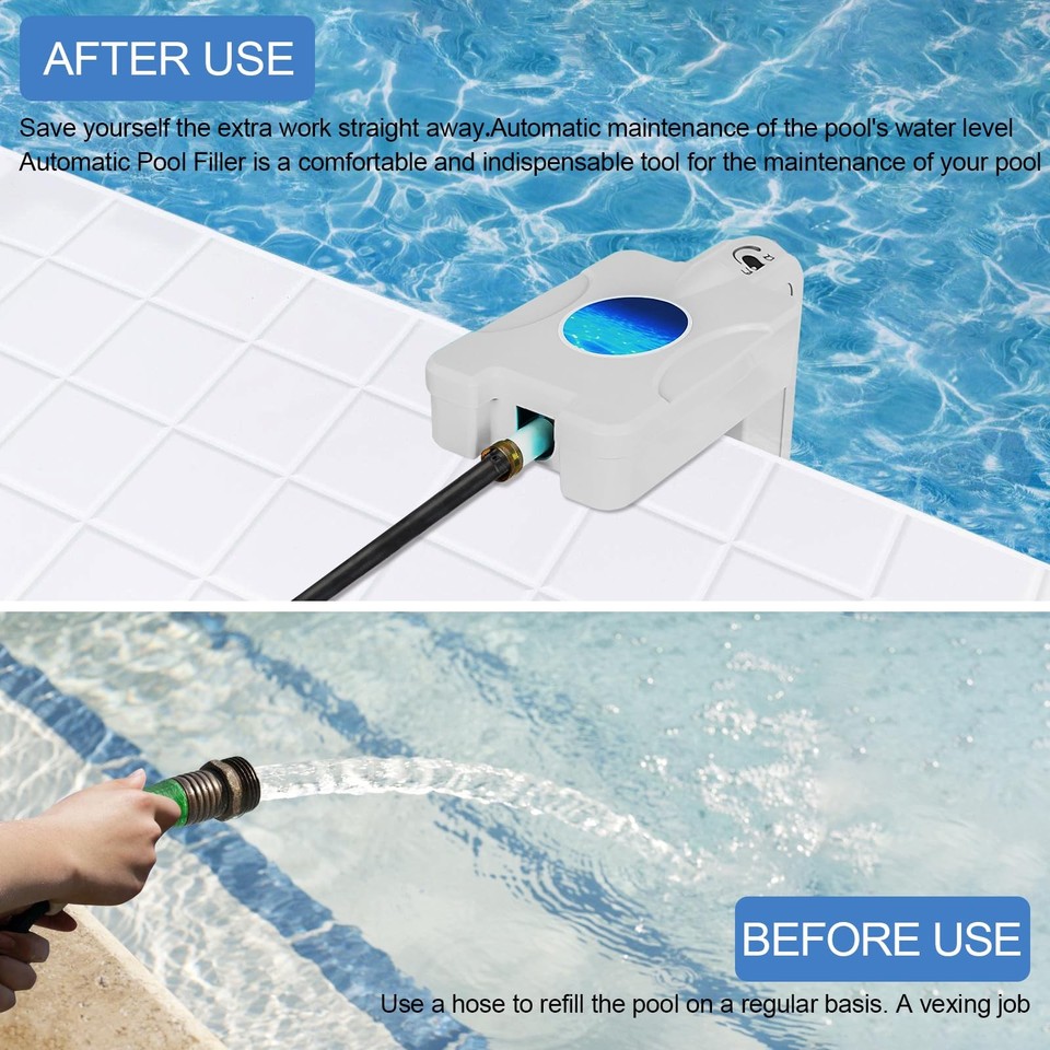 2025 Upgrade Automatic Pool Filler, Pool Water Leveler Auto Fill, Pool ...