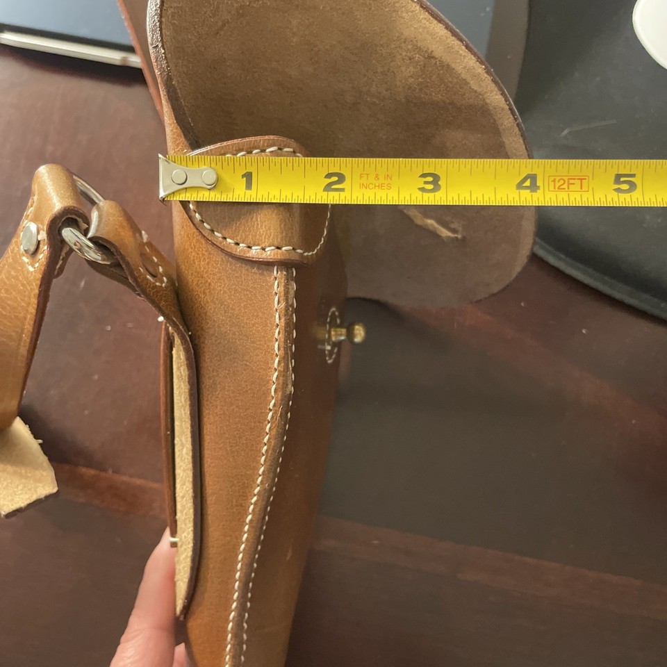 Brown Leather Shoulder/ Belt Holster | eBay