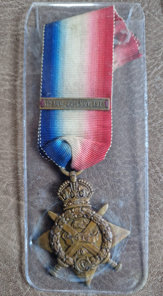 1914 Trio, Clasp & Plaque 8195 Sjt John Thomas Smith 1st Batt North ...