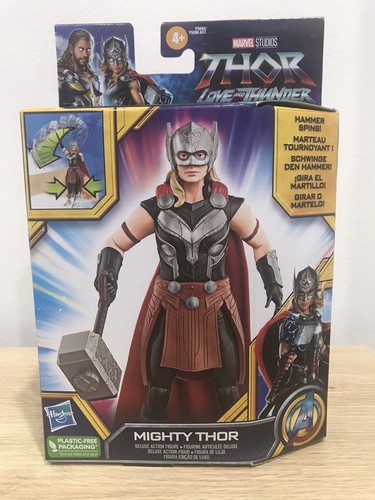 Mighty Thor Deluxe Action Figure Toy Marvel Disney Love and Thunder 6 ...