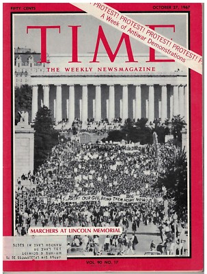 Dec 27 1967 issue Time Magazine Protests at the Lincoln Memorial | eBay