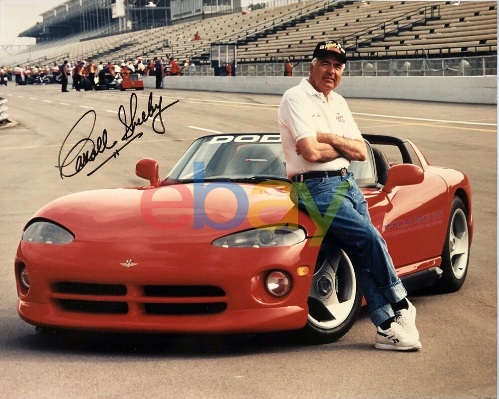 Carroll Shelby Signed Autograph 8x10 Dodge Viper Photo reprint | eBay