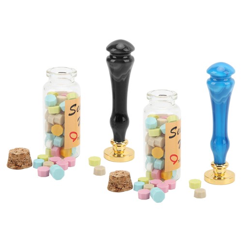 Wax Sealing Stamp Set Clear Pattern Anti Rust Packaging Wax Stamp ...