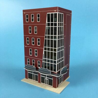 N Scale Hotel Commercial Building 1:160 for N Gauge Model Train layout ...