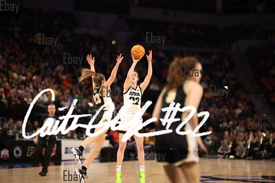 Caitlin Clark Record Breaking Shot Basketball Star Signed 8x10 Matte ...