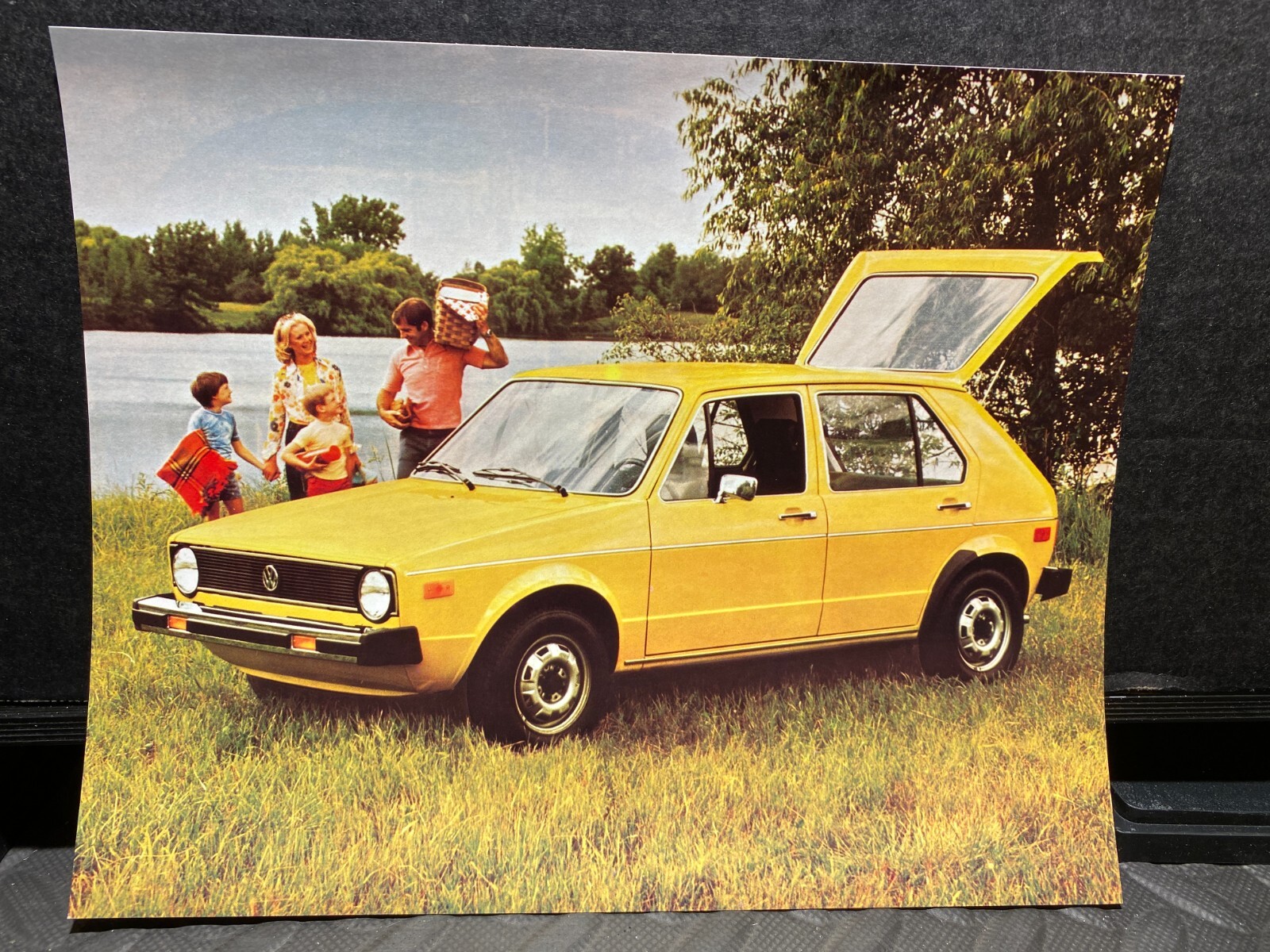 ORIGINAL CAR DEALERSHIP BROCHURE VINTAGE 1976 VOLKSWAGEN RABBIT FLYER ...