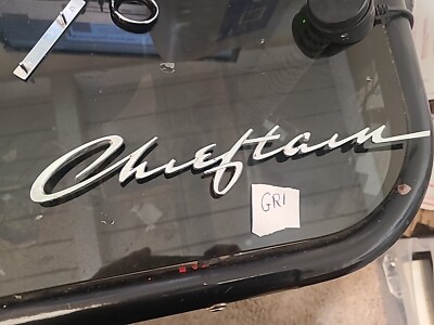 1950'S PONTIAC CHIEFTAIN EMBLEM SCRIPT OEM A++++ GM BIN GR1...... | eBay