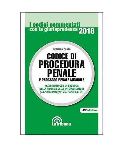 Codice Di Procedura Penale E Processo Penale Minorile, Corso P. [Cur ...