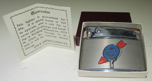 Vintage Pure Oil company Lighter Kay-Cee Japan Shelby's Kokomo Indiana ...