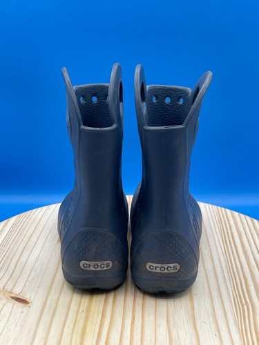 Rain Boot by Crocs Handle It Child's Sz C13 Blue Rubber Slip On ...