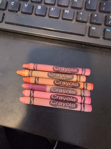 Retired Crayola Crayon Colors: Salmon, Melon, Red Orange, Orchid ...