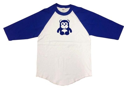 SHAKA Baseball Shirt Raglan White-ROYAL BLUE Graphic Printed Funny BABY ...