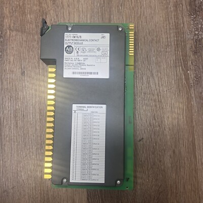 AB Allen-Bradley 1771-OW16 / B Electromechanical Contact Output Module ...