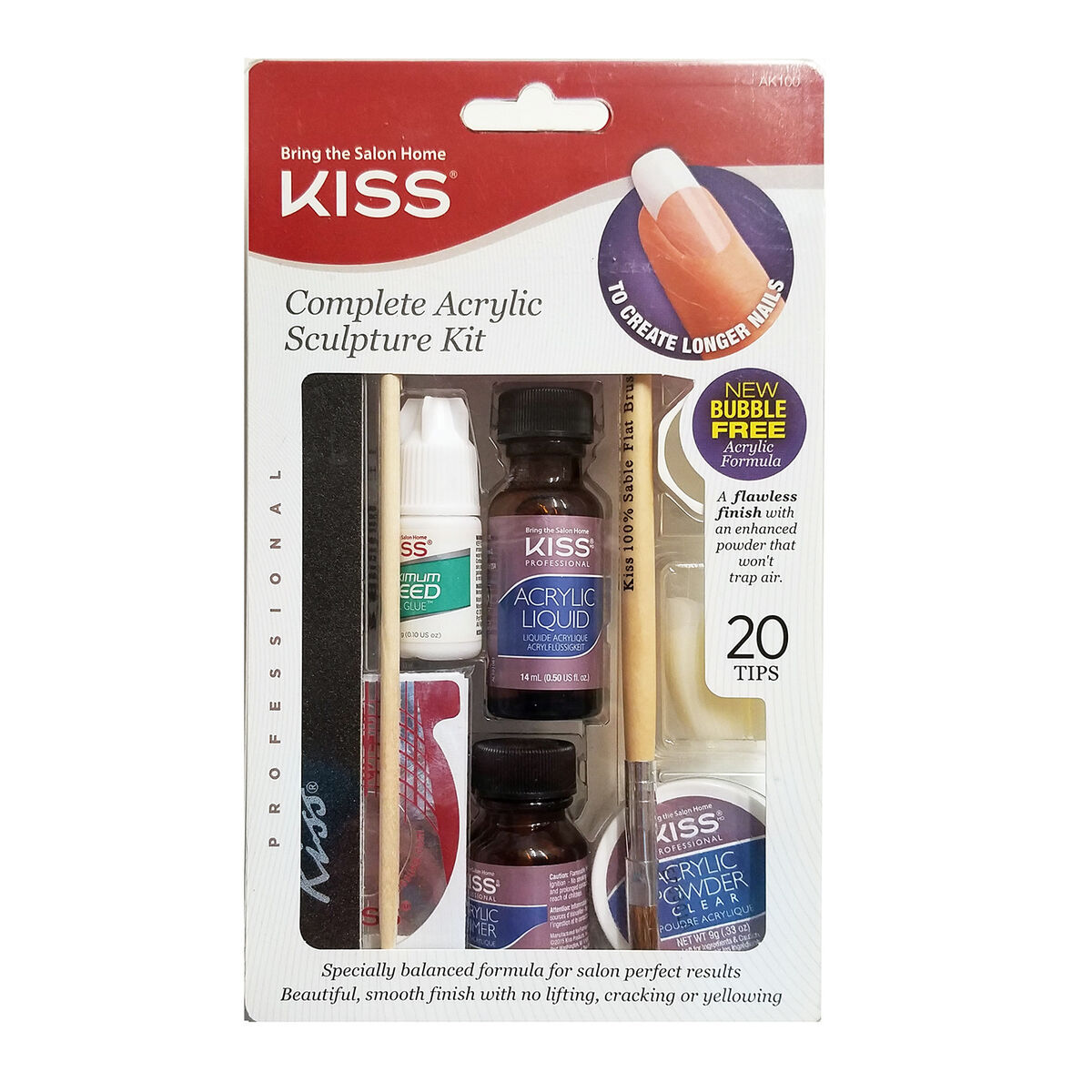 KISS KOMPLETTES ACRYL SKULPTURENSET 13020 AK100 SALONERGEBNISSE