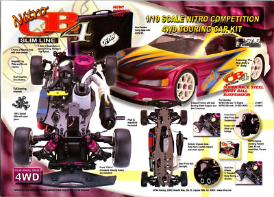 HoBao RC Nitro OB4 4WD Slim Line Car Print Ad Wall Art Decor OFNA .12 ...