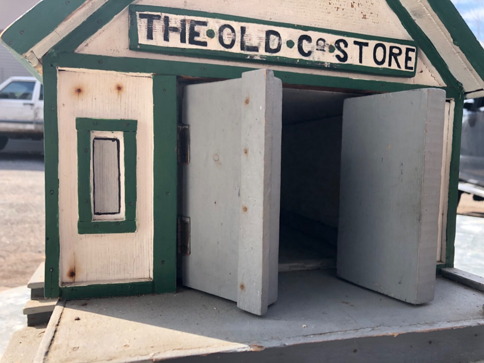 vintage c1940 folk art country store model building 23.5” x 19” x 19 ...