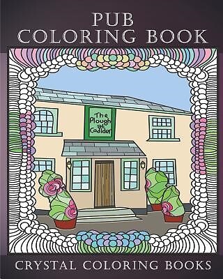 Pub Coloring Book Great British Pub Coloring Book For Adults by Crystal ...