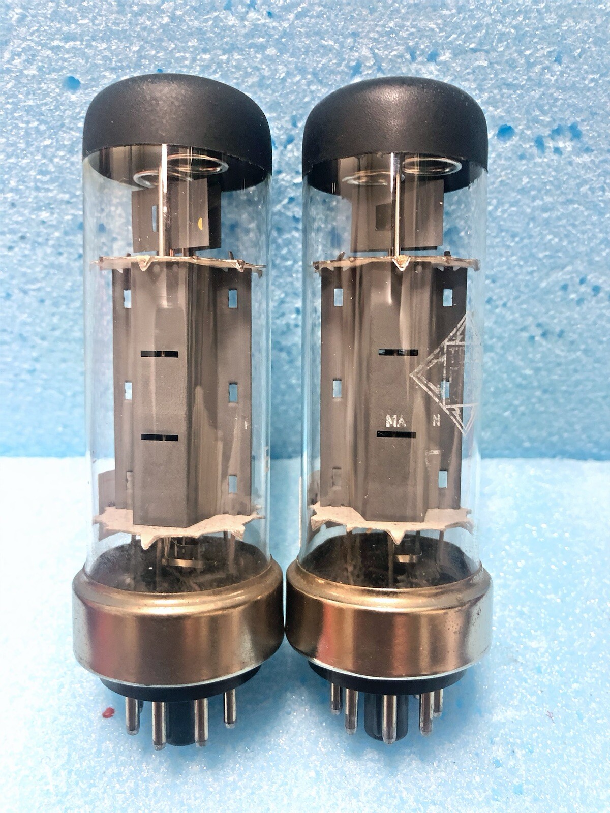 Telefunken EL34/6CA7 Metal Base Top Black Coated OO getter, tested NOS ...