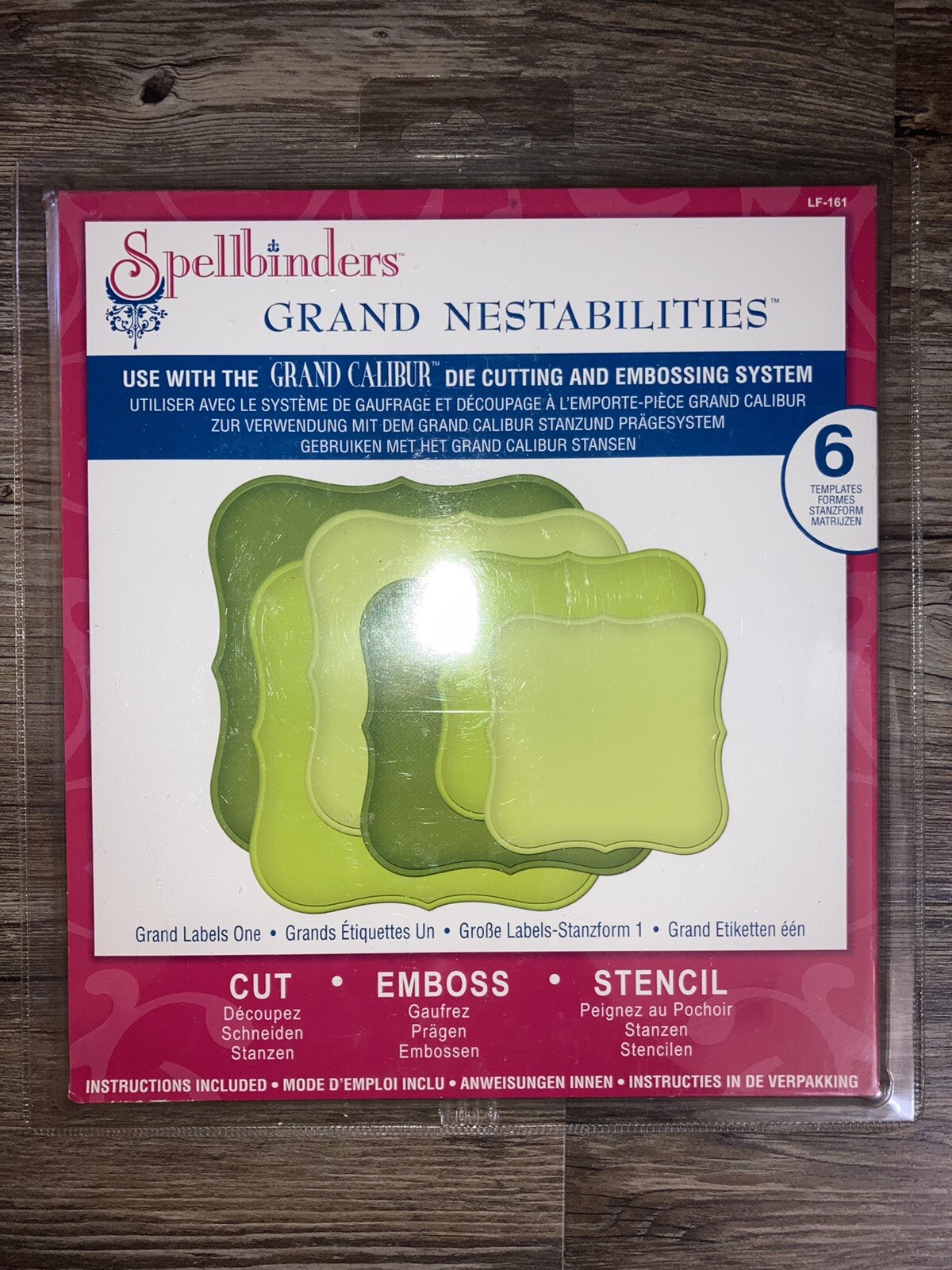 LOT of Spellbinders GRAND CALIBUR NESTABILITIES 6 SETS OF METAL CUTTING ...
