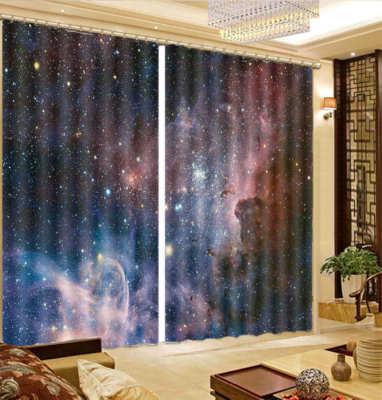 Romantic Star Trek 3D Curtains Blockout Photo Printing Curtains Drape ...