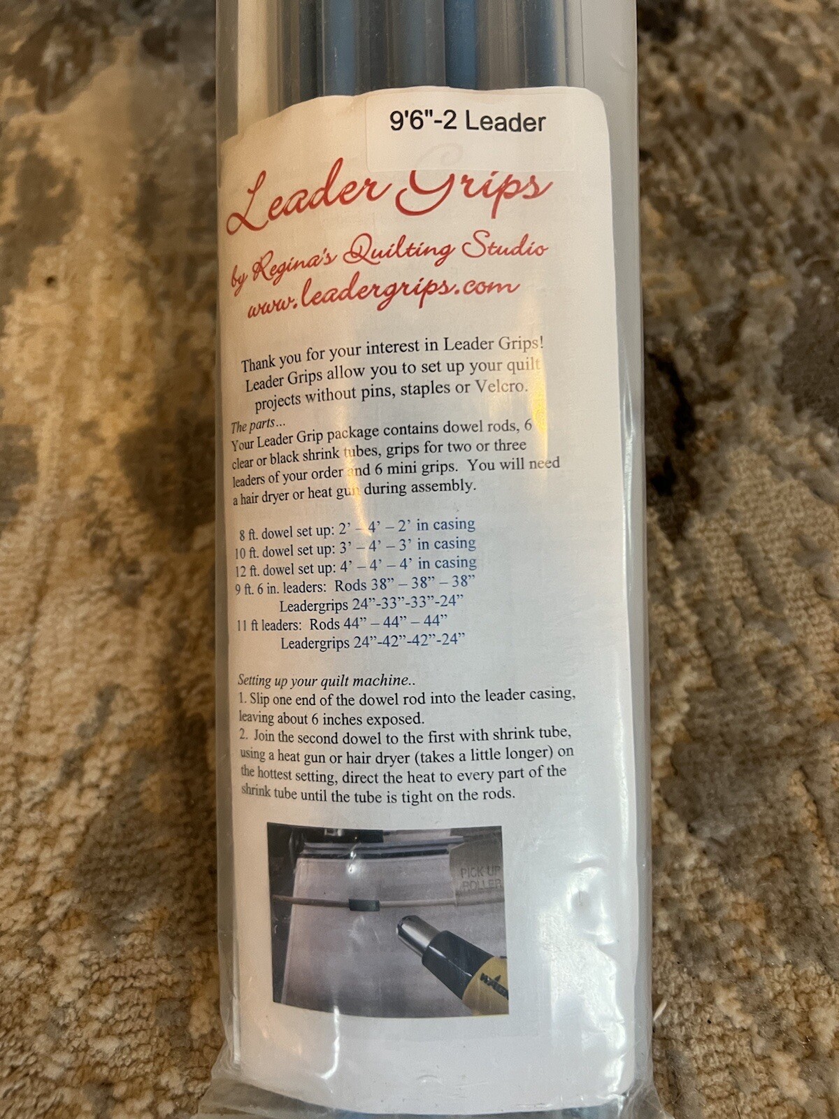 Long Arm Quilter Leader Grips. Made By Regina’s Quilting Studio. | eBay