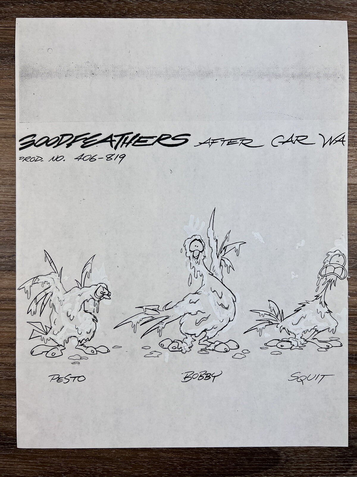 Animaniacs 1992 Production Art Mouth Chart Goodfeathers Warner Bros ...