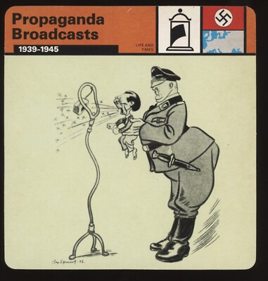 Propaganda Broadcasts Edito Service Card Second World War II Life and ...
