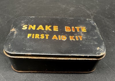 Vintage Snake Bite Suction Kit METAL Tin American Optical Antique First ...
