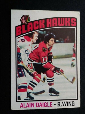 1976-77 O-Pee-Chee Hockey Card # 156 Alain Daigle - Chicago Black Hawks ...