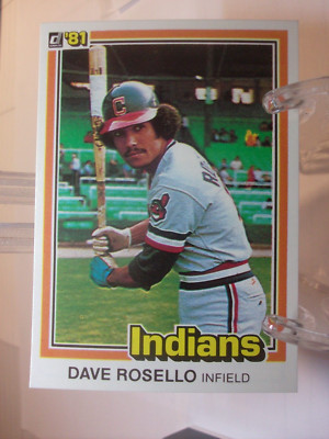 1981 Donruss Baseball Card #79 - Dave Rosello - Cleveland Indians ...