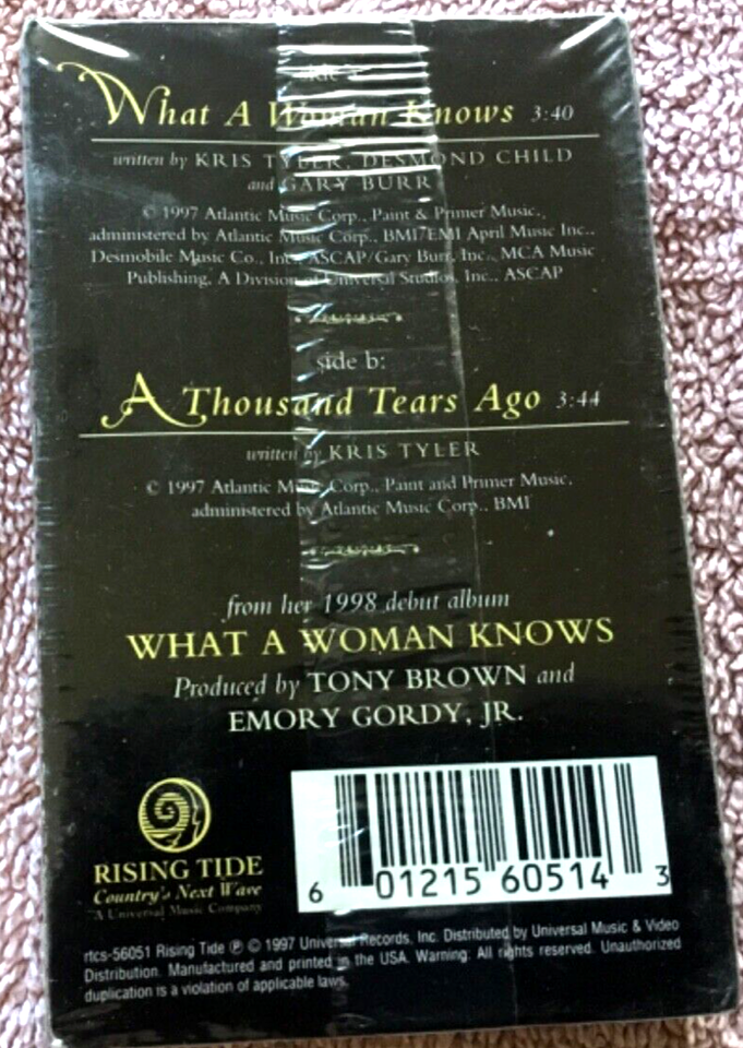 Kris Tyler, What A Woman Knows, Cassette Tape Single, NEW Sealed | eBay