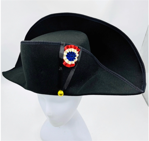 2024 Napoleon French Captains Bicorne Hat Woolen Cap Cosplay ...